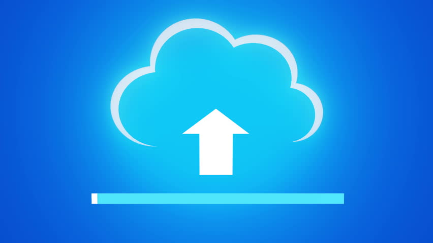 4k,Update The Informative Cloud,upload Progress,web Tech Background. Cg ...