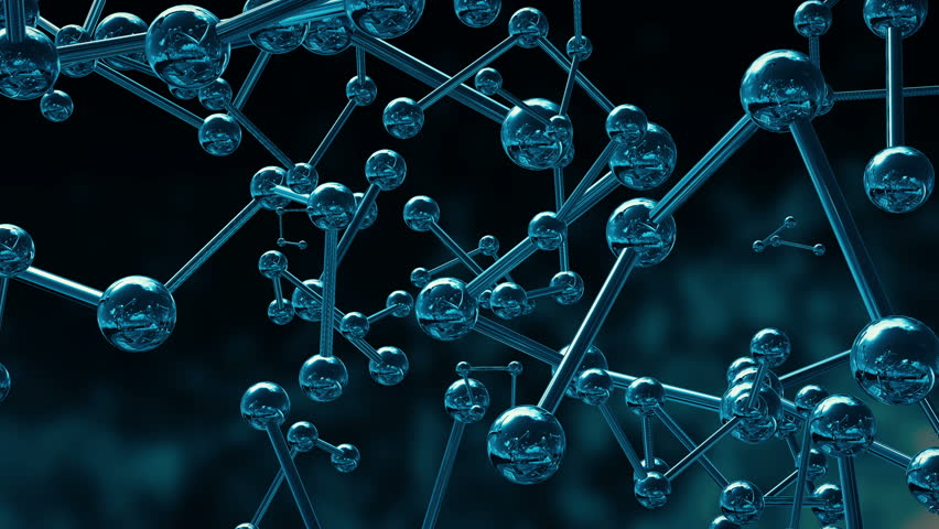 4K Complex Molecule Structure 4K UHD 3840 X 2160 Ultra High Definition ...