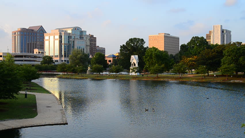Cityscape Scene of Downtown Huntsville, Stock Footage Video (100% ...