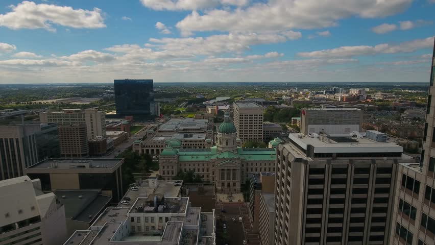 Aerial Indiana Indianapolis September 2016 Stock Footage Video (100% ...