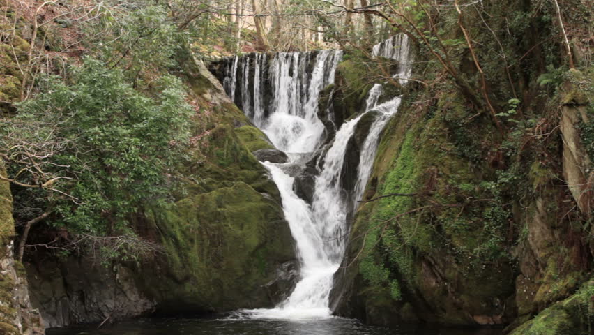 Picturesque Furnace Falls Waterfall in Stock Footage Video (100% ...