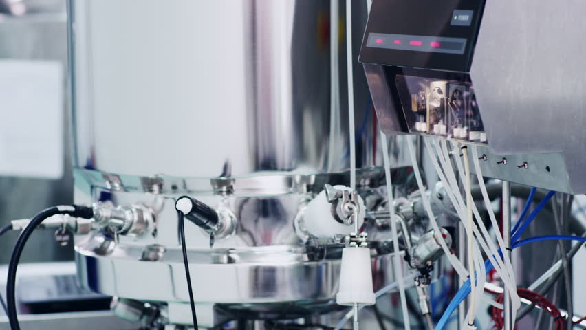 Pharmaceutical Equipment Working. Industry Modern Stock Footage Video ...