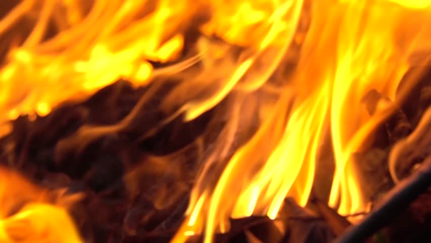 Slow Motion Fire Concept, Fire Stock Footage Video (100% Royalty-free ...