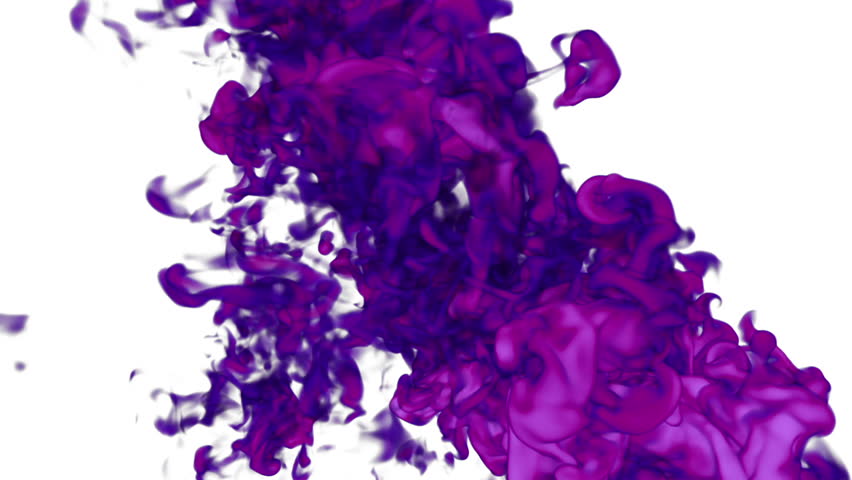 Rainbow Ink Smoke. Ink Thrown Into A Mixture Of Water And Glycerin To ...