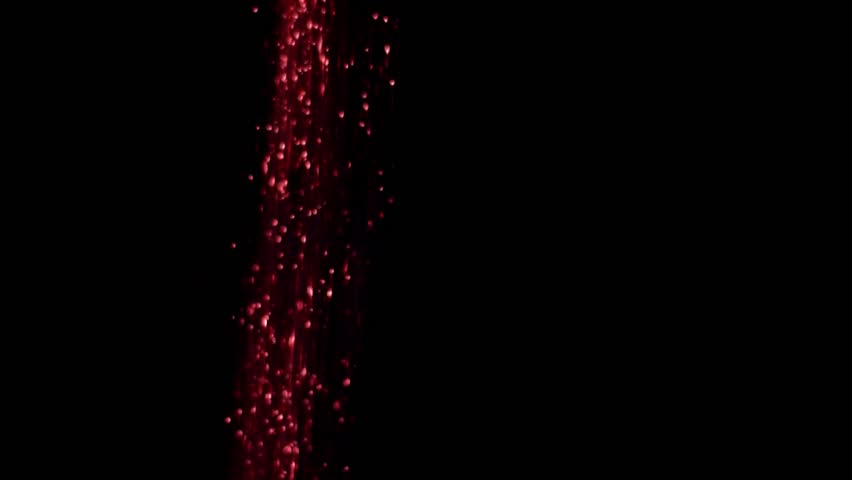 Red Glitter, Falling Down, On Stock Footage Video (100% Royalty-free ...