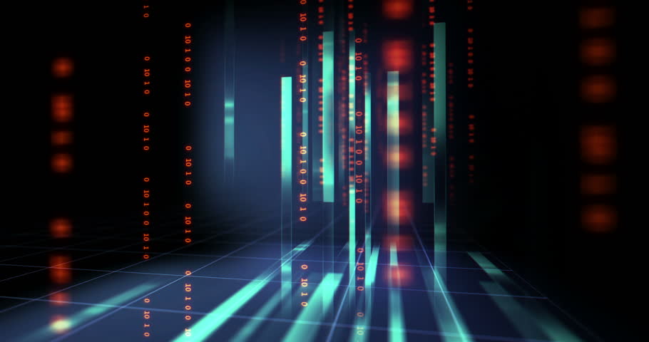 Binary Code Background Animation. Stock Footage Video 3635174 ...