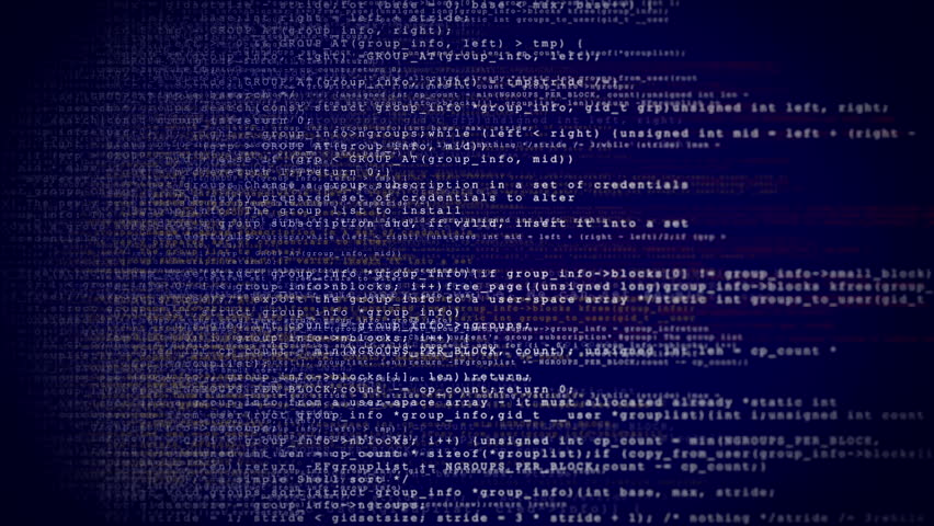 Looping Digital Computer Data Code Stock Footage Video (100% Royalty ...