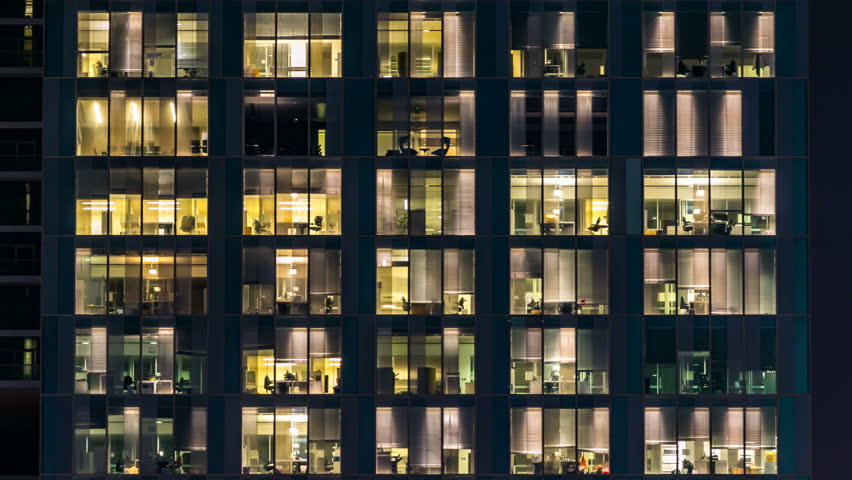 Blinking Light in Window of Stock Footage Video (100% Royalty-free ...