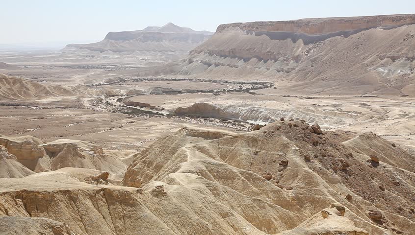 The Wilderness Of Zin Desert In The Negev District In Southern Israel ...