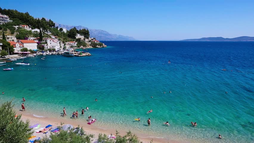 Beautiful Adriatic Beach and Lagoon Stock Footage Video (100% Royalty ...