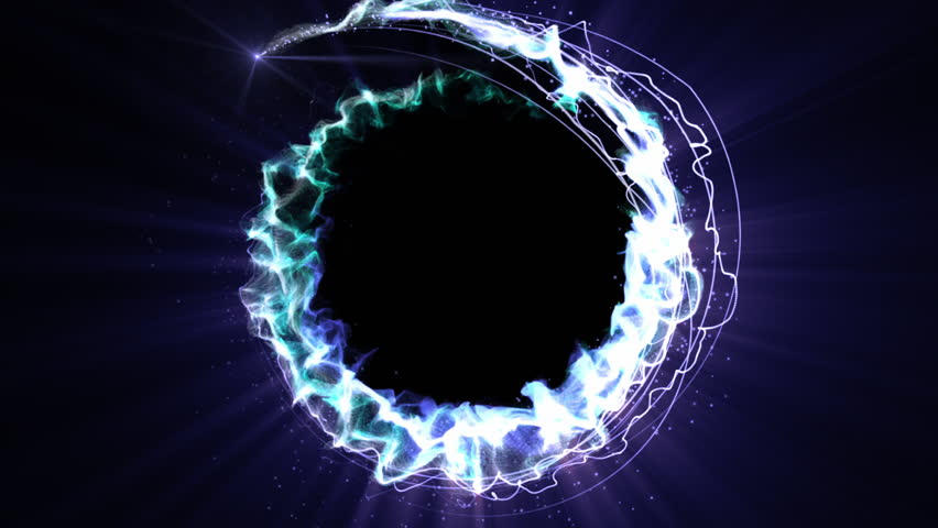 Magical Particles Ring Abstract Background, Animation, Rendering, Loop ...