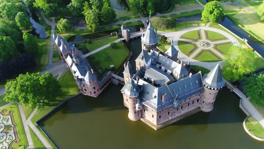 Aerial Footage of De Haar Stock Footage Video (100% Royalty-free ...