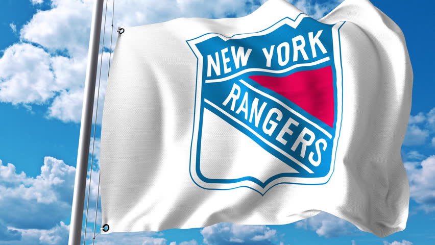 Stock video of waving flag with new york rangers | 28130113 | Shutterstock