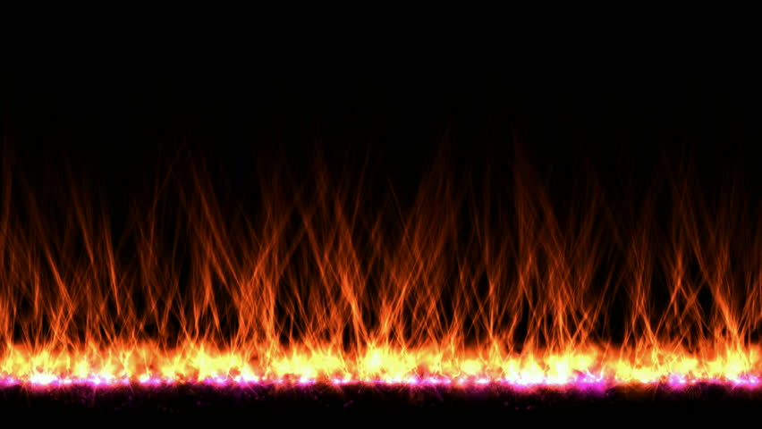 Animated Line Of Fire 4 On Black Background. Mask Included. วิดีโอสต็อก ...