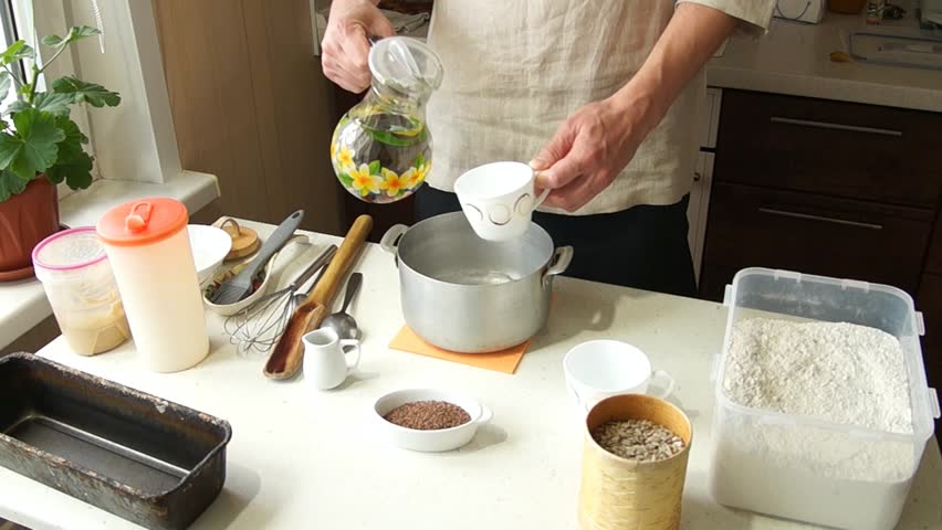 People Cooking In Hotel Restaurant Kitchen, Cook Preparing Food, Man At ...