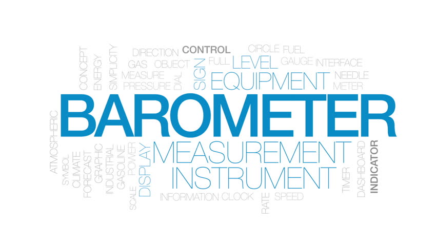 Barometer Animated Word Cloud, Text Design Animation. Stock Footage ...