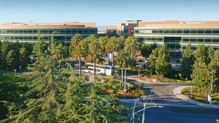 Stock video of aerial flying over the google hq | 28807453 | Shutterstock