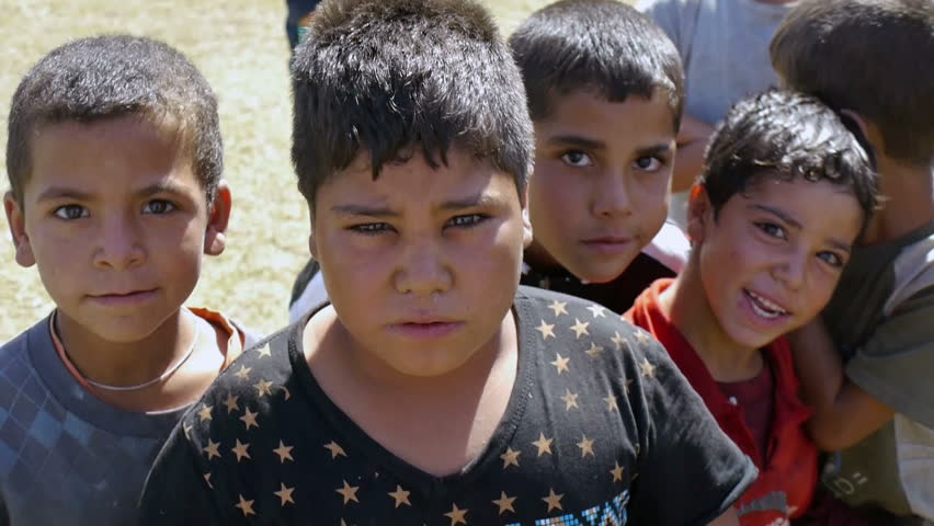 Stock video of zaxo, iraq, september 2014: yazidi refugee | 28931593 ...