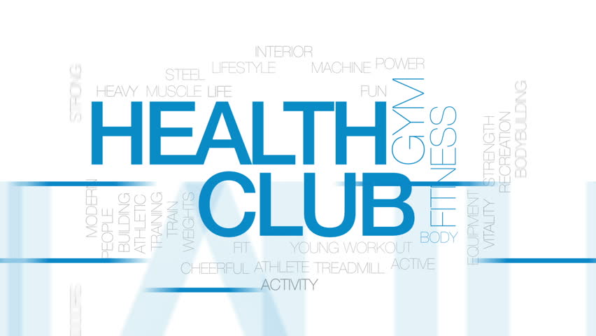Stock Video Clip of Health club animated word cloud, text design ...