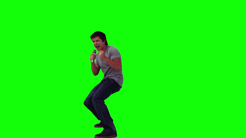 A Hip Hop Girl Dancing Against Green Screen Stock Footage Video 2165375