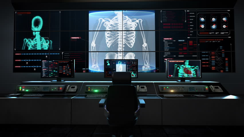 Human Medical Care Center, Main Control Room, Rotating Semi ...