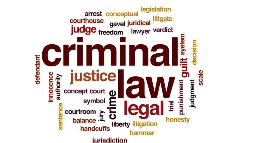 Criminal Law Animated Word Cloud, Stock Footage Video (100% Royalty ...