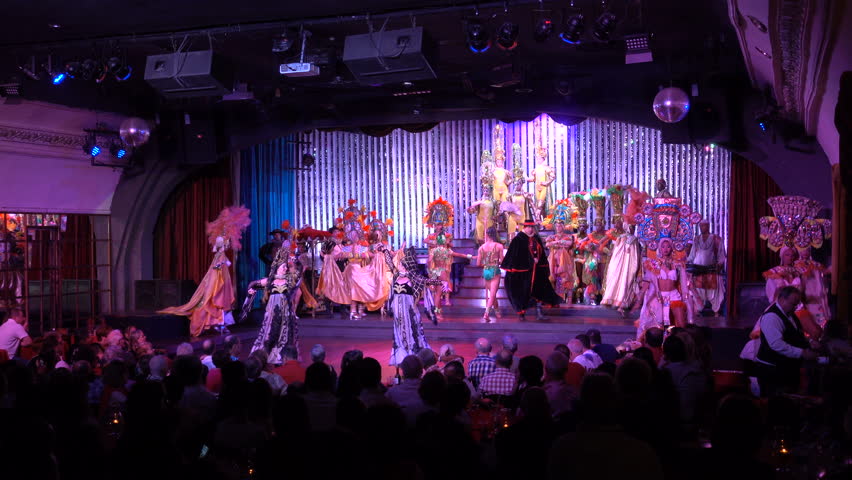 HAVANA, CUBA - FEBRUARY 2017: Nightlife Entertainment In Cuba, Exotic ...
