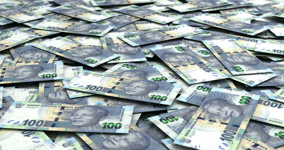 Stack Of South African Rands (seamless) - 3D Rendering Stock Footage ...