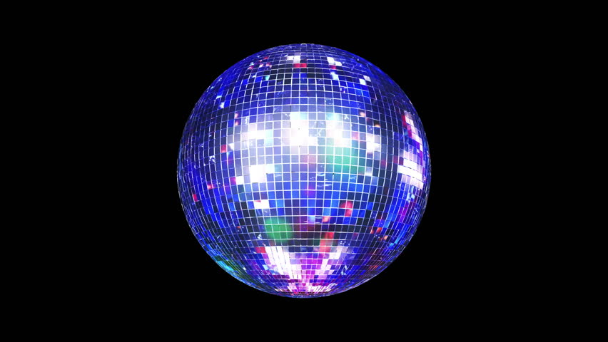 3D Disco Mirror Ball Reflecting Colorful Lights And Lasers . Seamless ...
