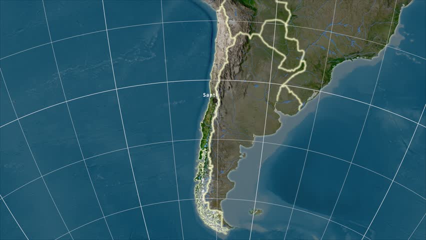 Satellite image of Santiago, Chile image - Free stock photo - Public ...