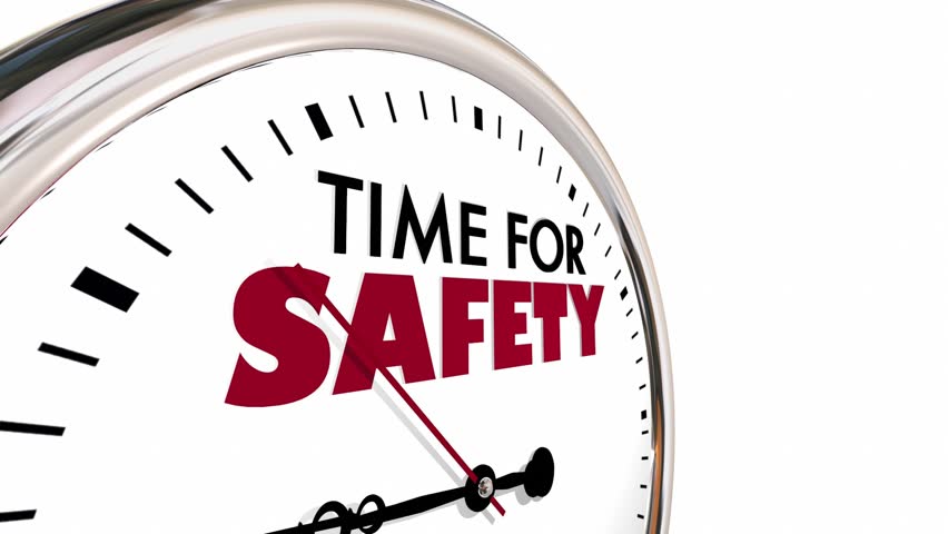 Time for Safety Clock Security Stock Footage Video (100% Royalty-free ...
