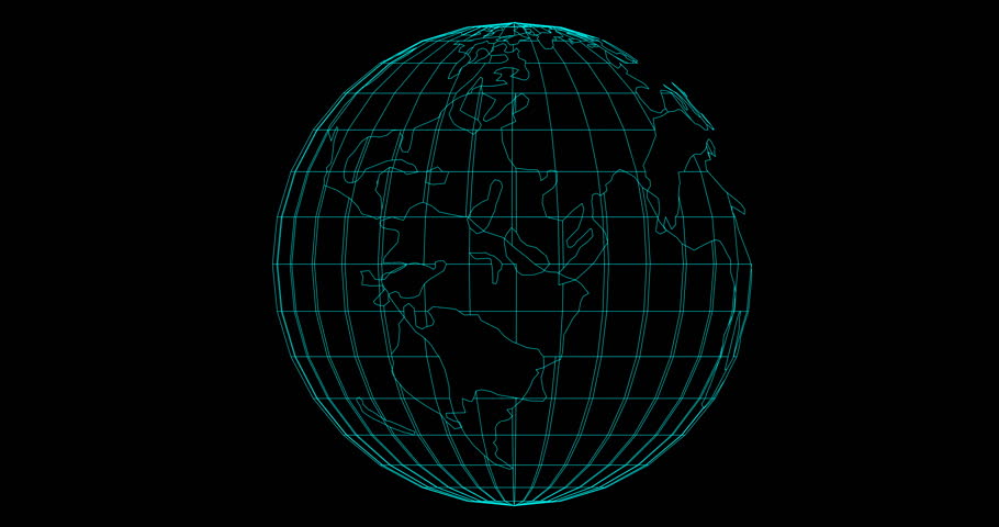 Plexus Style Loop Rotate Sphere Animation Cycle White Dots And Lines 9526