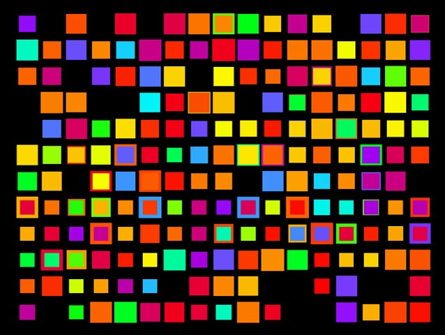 Light Array of Shimmering Color Stock Footage Video (100% Royalty-free ...