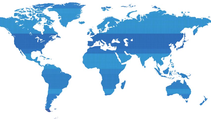 Political Map Of The World, Drawing And Coloring Individual Countries ...