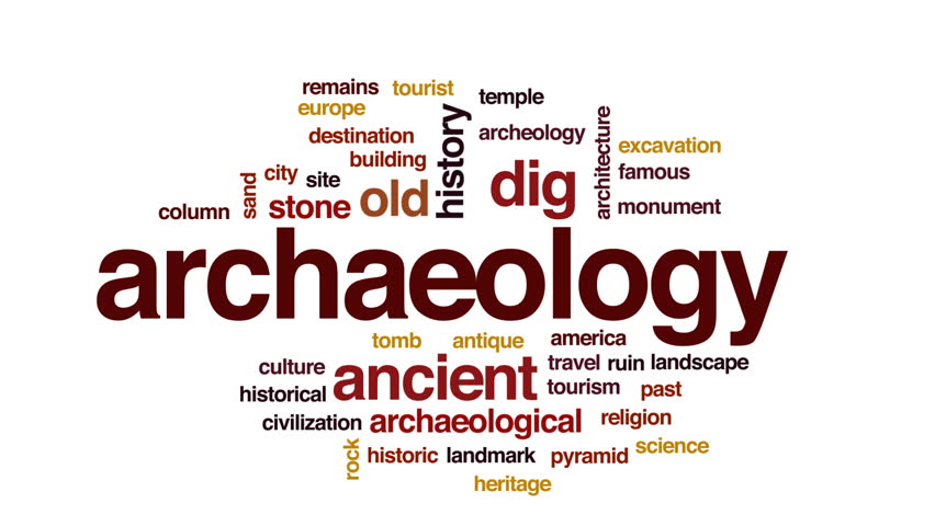 Archaeology Animated Word Cloud, Text Stock Footage Video (100% Royalty ...