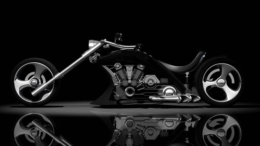Stockvideo von concept motorcycle custom bike rotation | 3162223 ...