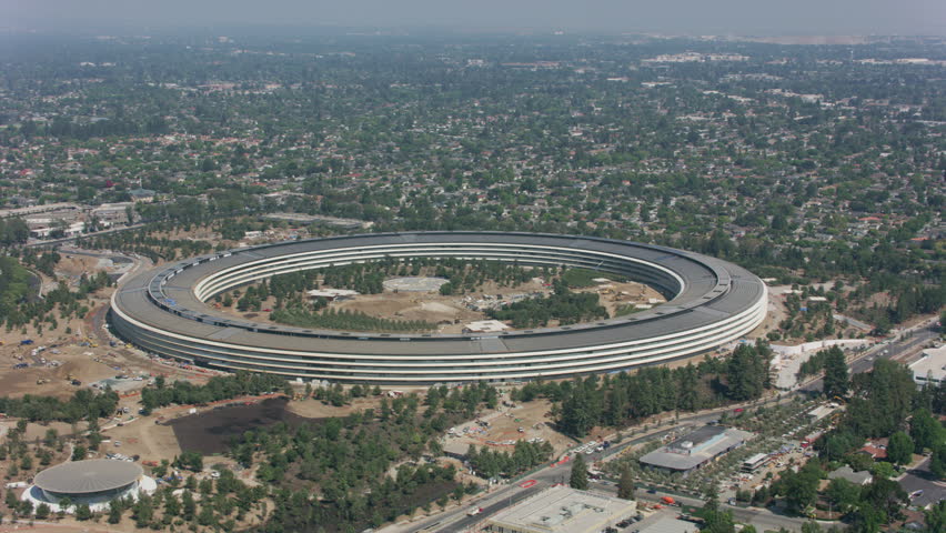 Cupertino, California Circa-2017, Aerial View Of Apple Park, Apple Inc ...
