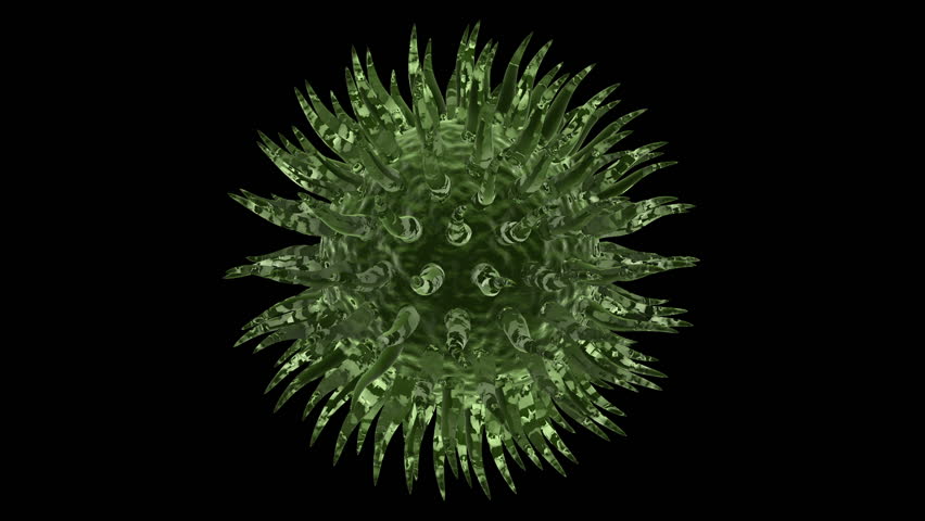 Stock video of bacteria virus render in green color | 3175933 ...