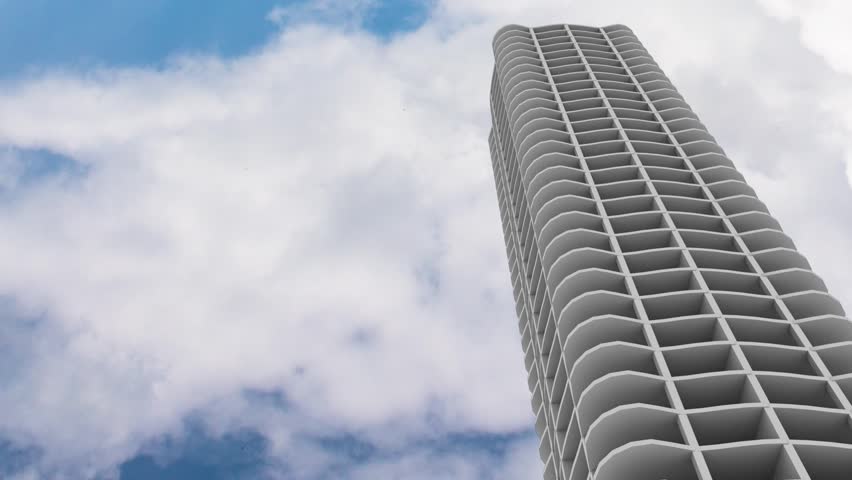 Building Area. 3d Animation. Time-lapse. Stock Footage Video (100% ...