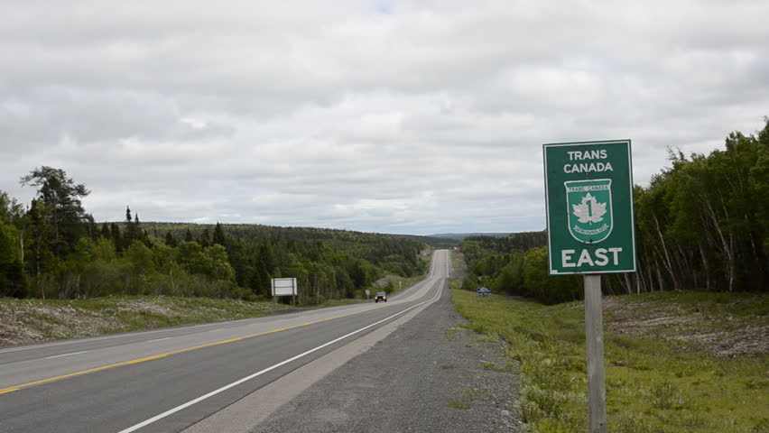 newfoundland canada trans canada highway sign | 3229843 的库存视频 ...