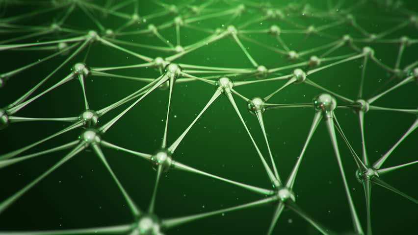 Animation Slow Moving Of Molecules Or Network From Glass And Crystal ...