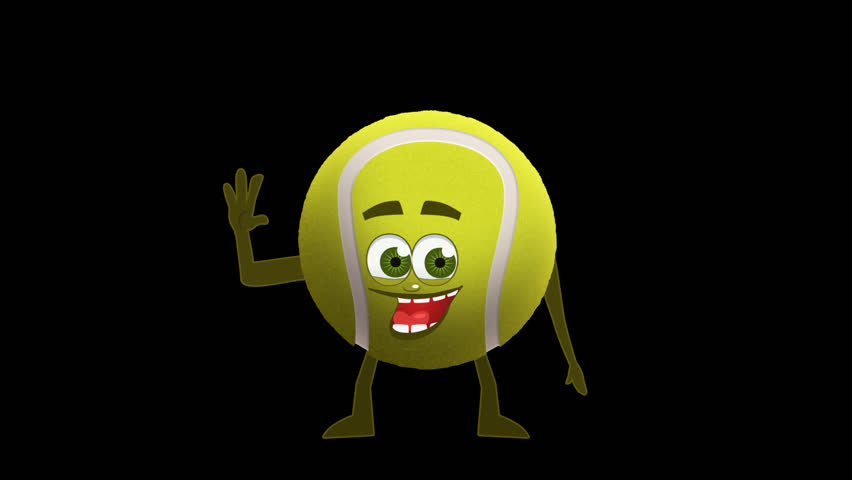 Cartoon Tennis Ball Hi Animation Stock Footage Video (100% Royalty-free ...