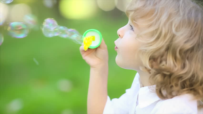 Happy Family Having Fun Outdoors In Spring Park Stock Footage Video ...