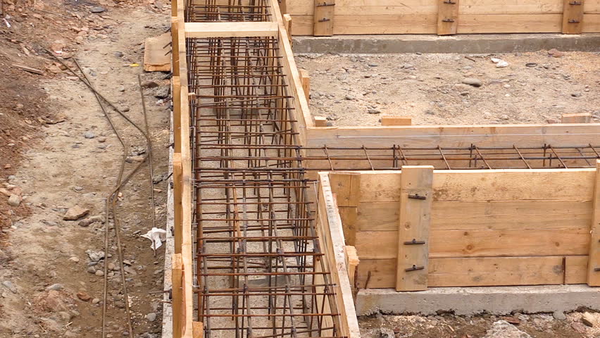 Installation of the Foundation. Mounted Stock Footage Video (100% ...