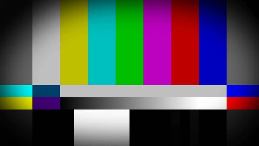 Distorted Television Bars Signal. Error On The Test Signal Stock ...
