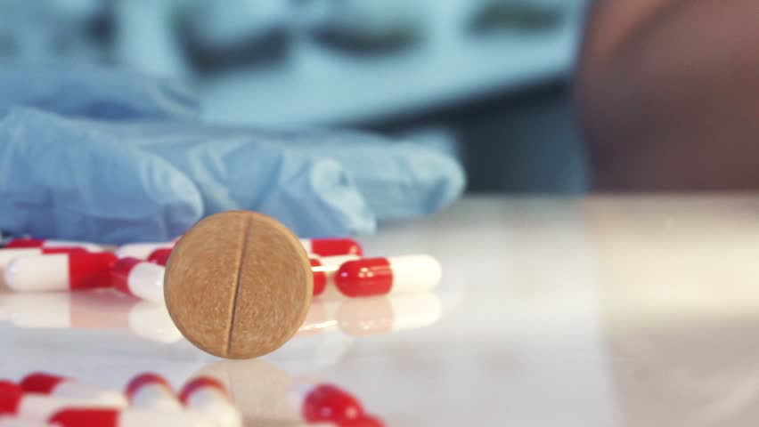 Tablet Rolls Among Medicines and Stock Footage Video (100% Royalty-free ...