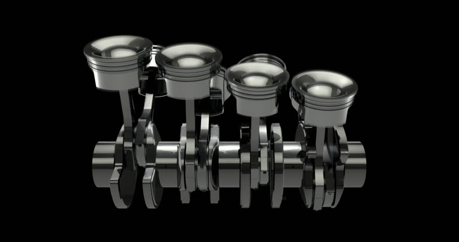 slow motion rotating v8 engine pistons | 33590713 的库存视频 | Shutterstock
