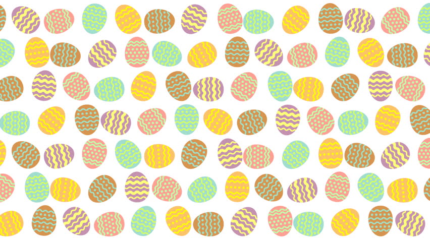 Rolling Easter Eggs Loop Animation Stock Footage Video (100% Royalty ...