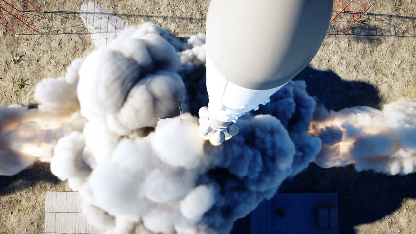 Rocket Launch Animation. Daylight. Space Stock Footage Video (100% ...