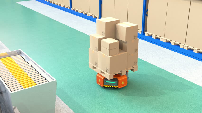 Robotic Arm Picking Parcel from Stock Footage Video (100% Royalty-free ...